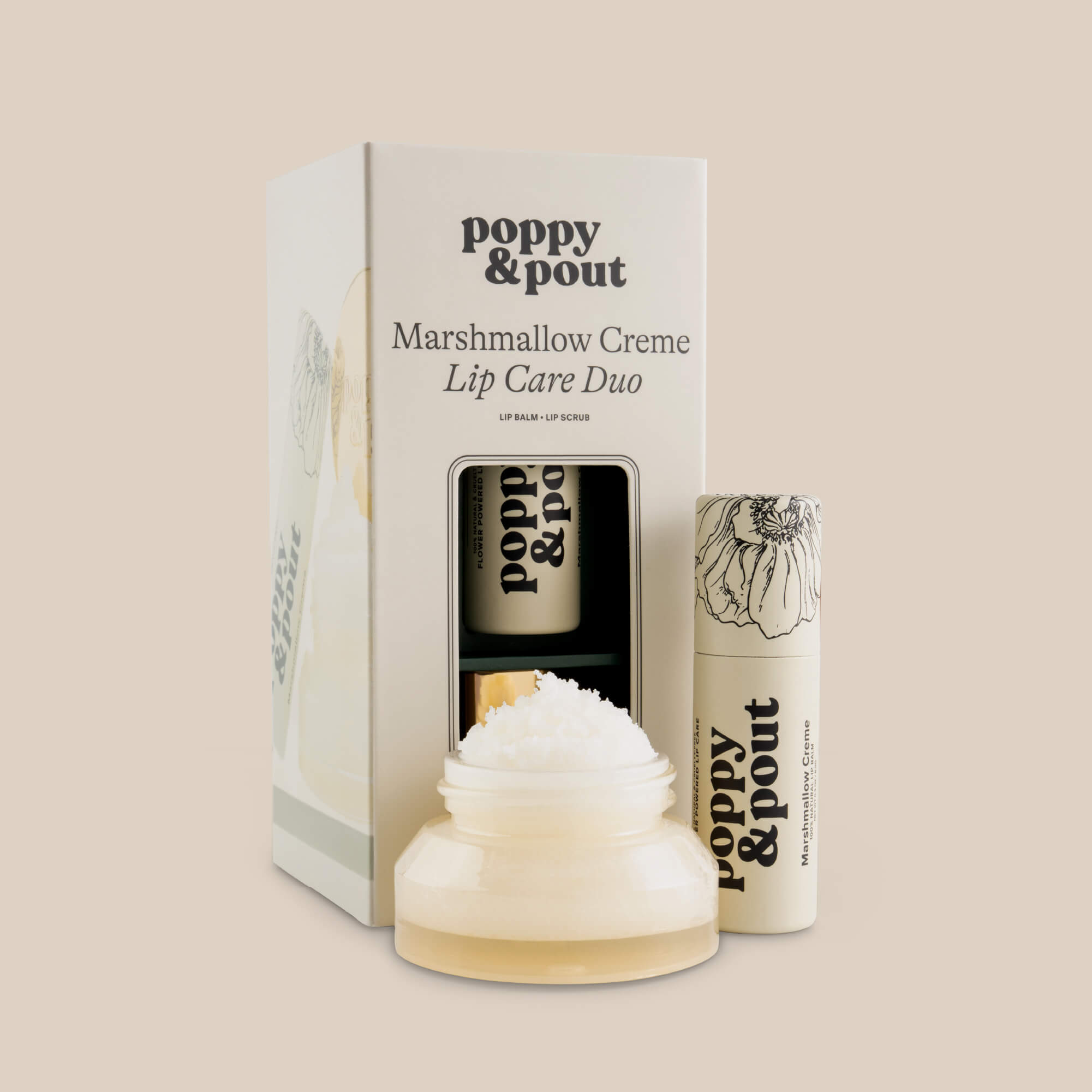 Lip Care Duo, Marshmallow Creme – Poppy & Pout Wholesale