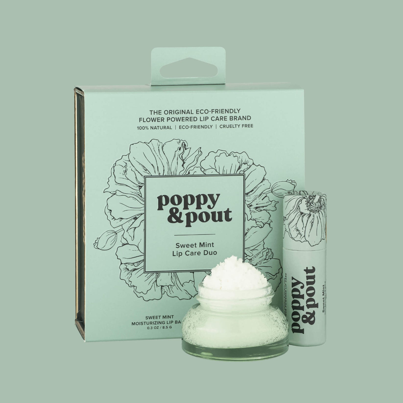 Lip Care Duo, Sweet Mint – Poppy & Pout Wholesale