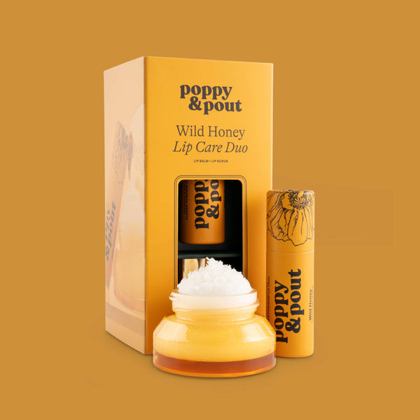 Lip Care Duo, Wild Honey – Poppy & Pout Wholesale